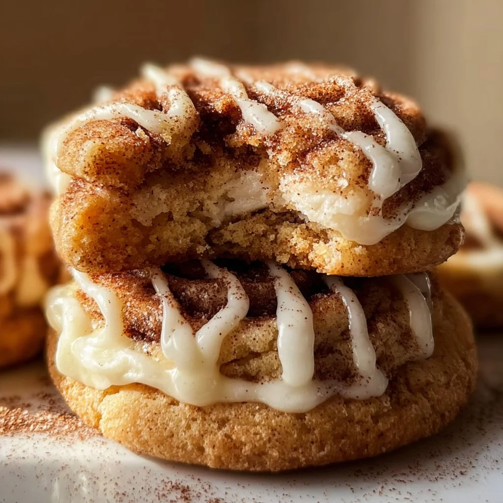 Cinnamon Roll Cheesecake Cookies