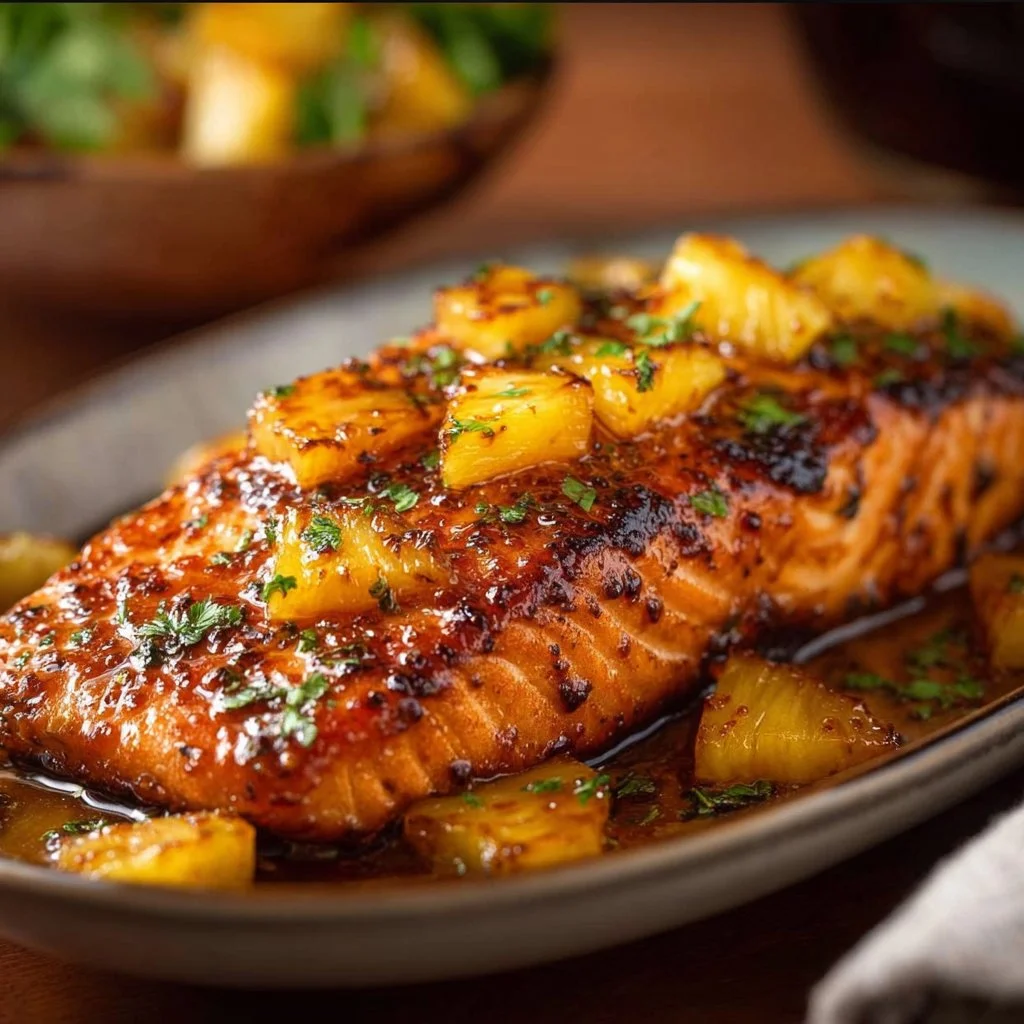 Pineapple Glazed Salmon
