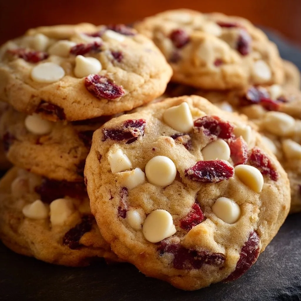 White Chocolate Cranberry Cookies